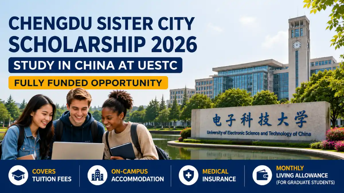 Chengdu Sister City Scholarship 2026 in China at UESTC | Fully Funded ...